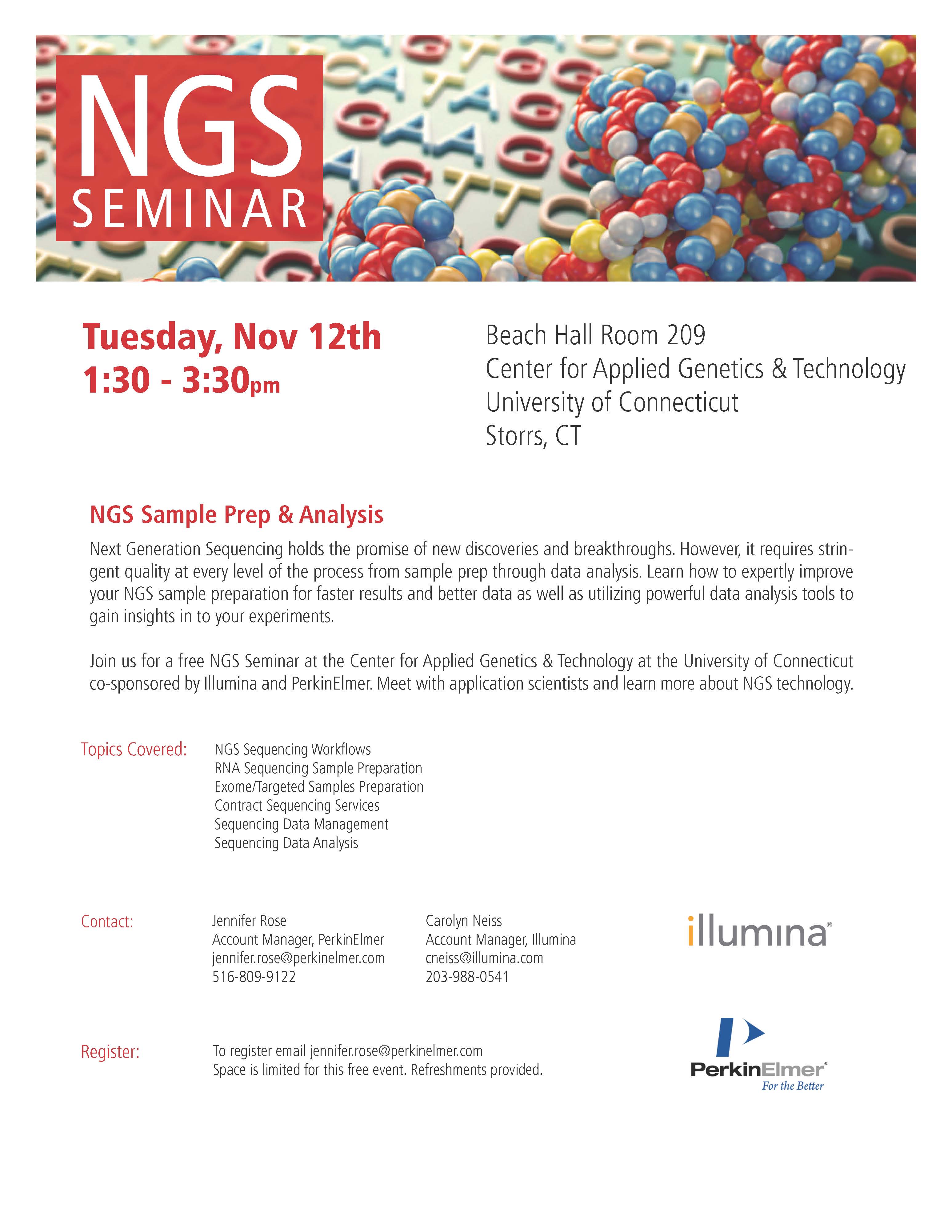 Illumina/PerkinElmer NGS Seminar: Sample prep and Analysis | Center for ...